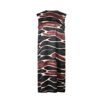 Marni Robe mi-longue en viscose - Femme - Robes - Multicolore - Taille: 40 FR