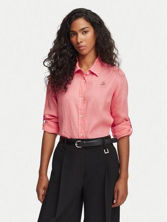Beverly Hills Polo Club Hemd P-SS26W-SH0004 Korallenfarben Regular Fit