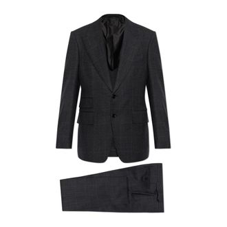 Tom Ford Wollanzug mit Karomuster - - Suits - Herren - Grau - XL