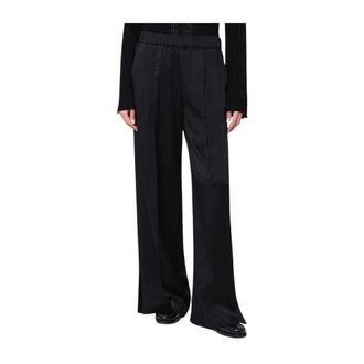 Jil Sander Schwarze Palazzo Hose - - Trousers - Damen - Schwarzk - S
