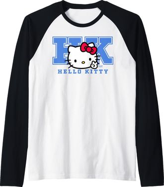 Hello Kitty College Schablone Sport Team Freundschaft Classic Raglan