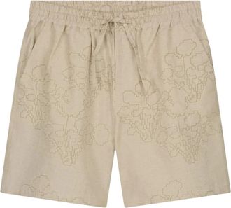 Olaf Hussein Homme, Shorts, Beige, Taille: S Shorts Fleur Brod&eacute;