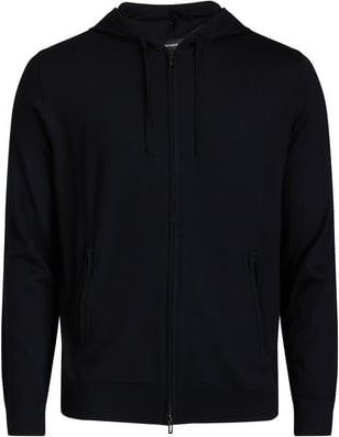Emporio Armani Cardigan &agrave; capuche en laine vierge