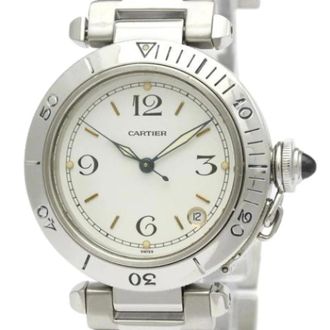 Cartier Montre Pre-owned en acier inoxydable - Homme - Pre-owned - Blanc - Taille: ONE Size