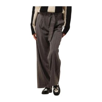 Second Female Piya Hw Hose Grau Damen Hose - - Trousers - Damen - Grau - L