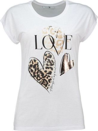 Hailys Print-Shirt SS P TP Lo44vella - white