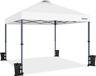 Yaheetech Yaheetech Tonnelle de Jardin 3x3, Tente dExt&eacute;rieur Pop-up avec Sacs de Sable/Piquets/Cordes/, Barnum Pliant UV 50+ avec Sac de Transport &agrave; roulettes