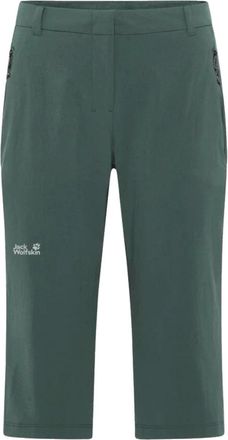 Jack Wolfskin Femme, Sport, Vert, Taille: 40 FR Hikeout 3/4 Pants