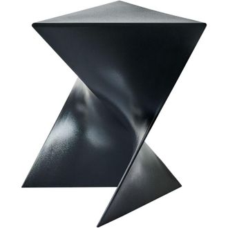 Beliani Beliani - Beistelltisch Schwarz Kunststoff Dreieckig Geometrische Form Designer Tisch Wohnzimmer