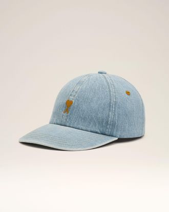 Ami Casquette denim bleu en coton Ami de Coeur Bleu Used - TU - Unisex