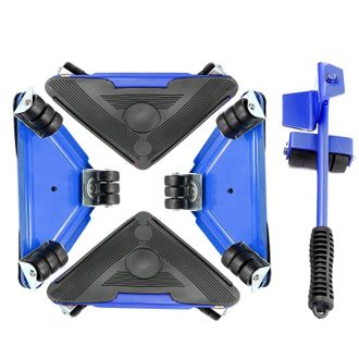 Generico Werkzeugset zum Bewegen von M&ouml;beln, zum Bewegen von M&ouml;beln mit Rollen, hochbelastbare M&ouml;belrollplattform mit Rollen, M&ouml;belerh&ouml;hung mit Stahlplatte