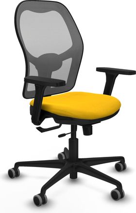 Piqueras y Crespo B&uuml;rostuhl mit 3D-Armen, h&ouml;henverstellbare Lendenwirbelst&uuml;tze, ausgestattet mit Syncro/Traslack und eingespritztem Schaum. Mit Rollen von 65 mm, Parket