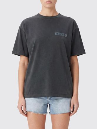Anine Bing T-shirt en coton avec imprim&eacute; graphique et &eacute;paules tombantes