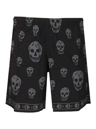 Alexander McQueen Short De Bain - Noir