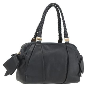 Ferragamo Sac bandouli&egrave;re en cuir Pre-owned - Femme - Pre-owned - Noir - Taille: ONE Size