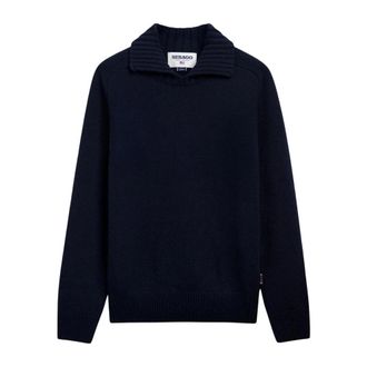 Sebago Round-Neck Strickwaren - - Knitwear - Herren - Blau - 2XL
