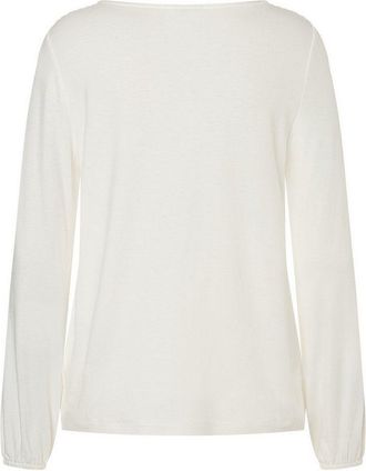 More & More Klassische Bluse elegantes Blusenshirt, Materialmix
