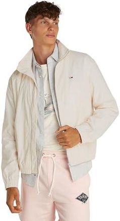 Tommy Jeans Veste Coupe-Vent Homme Essential Col Montant, Beige (Ancient White), 3XL