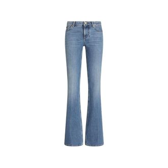 Dolce & Gabbana Femme, Jeans, Bleu, Taille: 40 FR Jean Coupe &Eacute;vas&eacute;e