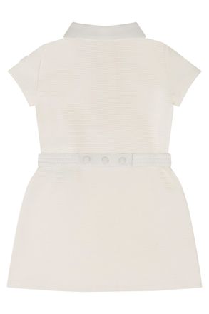 Moncler Girls Mini Dress White Polyamide