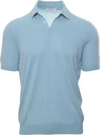 Gran Sasso Homme, Tops, Bleu, Taille: S Polo Chemises