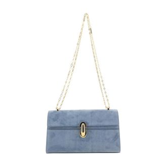 Savette Femme, Sacs, Bleu, Taille: ONE Size Chain Symmetry Pochette