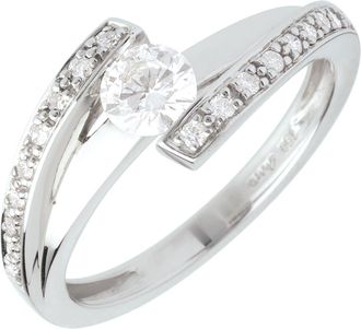 Edenly Verlobungsring - Eleonore - Weißgold - Diamant 0.37 Karat