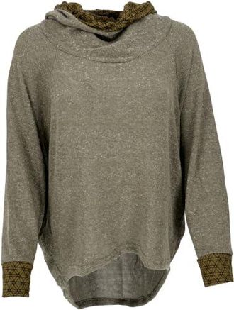 Guru Shop Guru-Boutique, Sweat à Capuche, Sweat-shirt, Pullover, Hoodie, Vert Kaki, Ducoton, Size:S / M (40), Chandails, Sweat-shirts à Manches Longues