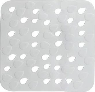 Spirella Duschmatte aus PVC, Tropfen, 54 x 54 cm, Grau