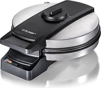 Cloer 2898EF Hörncheneisen Professional, Ostfrieslandwappen, zuckerresistente Beschichtung, gewerblicher Gebrauch, knusprige Hörnchen 16cm Ø, 800W, Backampe