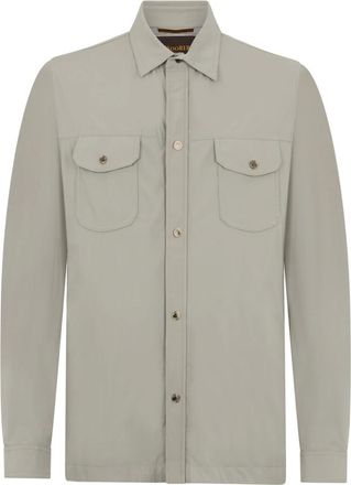 Moorer Homme, Chemises, Gris, Taille: 3XL Chemise grise au design minimaliste et polyvalent