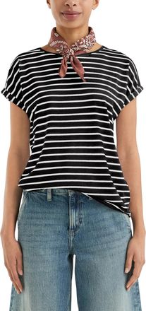 QS by s.Oliver Locker geschnittenes T-Shirt aus Modalmix