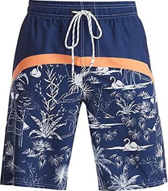 Generic Short de bain pour homme - Short de bain pour garçon - Short dété pour les loisirs - Short de sport avec cordon de serrage - Short de plage pour sport