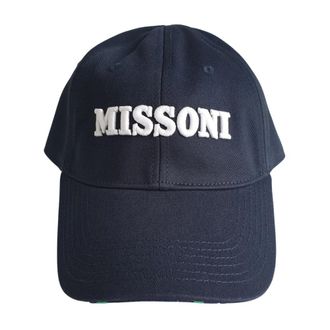 Missoni Blaue Baumwoll-Baseballkappe - - Accessories - Damen - Blau - ONE SIZE
