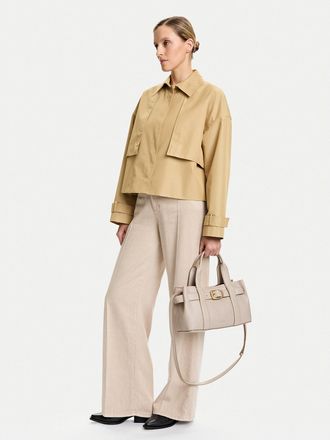 Calvin Klein Handtasche Calvin Klein Buckle Mini Tote With Strap LV04F3295G Beige