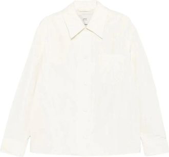 Ami Homme, Vestes, Blanc, Taille: XL Chemise &agrave; manches longues avec poche poitrine