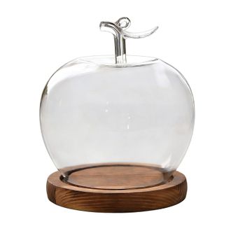 Generic Figur-Cloche-Glaskuppel - von Fr&uuml;chten inspirierte Display-Abdeckung, transparente Vitrine, stilvolle dekorative Glasglocke, staubdichter Pr&auml;sentation