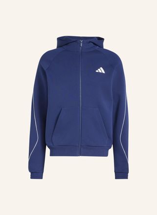 adidas Stadium Small Logo Full-Zip Hoodie blau