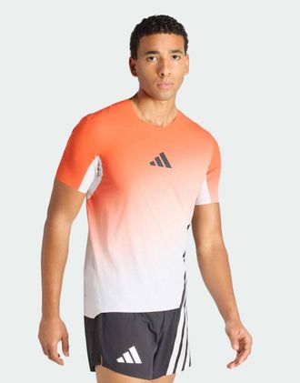 adidas Terrex Xperior Pro - T-shirt - Blanc et orange semi-impact