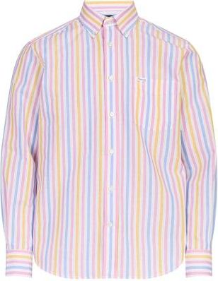 Fa&ccedil;onnable Chemise &agrave; rayures en coton et lin