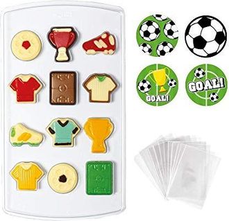 Decora 0890013 SET TIEFGEZOGENE FORM FUSSBALL 15 X 26 CM