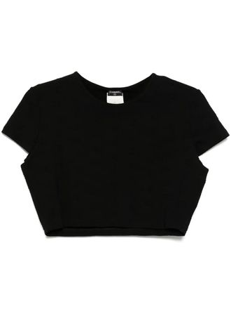 Chanel t-shirt à logo CC (1997) - Noir