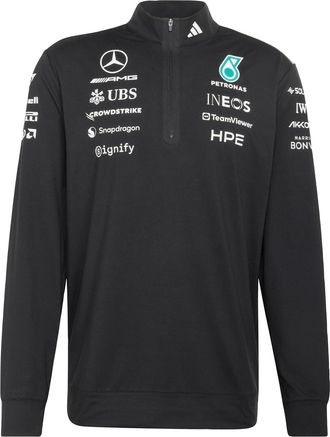 adidas Adidas Men Mercedes - amg Petronas Formula 1 Team Engineers Quarter Zip Black 3XL