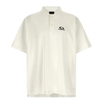 Balenciaga Laurel Classic Regular Polo - - Tops - Herren - Wei&szlig; - M