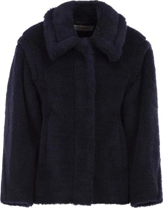 Max Mara Femme, Vestes, Noir, Taille: 34 FR Fuggito Short Teddy Coat