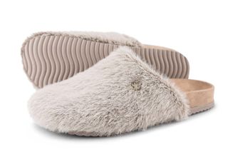 Flip*Flop Damen Hausschuh Amy*fur, Cream, Gr&ouml;&szlig;e 38 EU