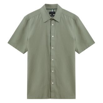 Ted Baker Zefre Regular Gr&uuml;nes Leinenhemd