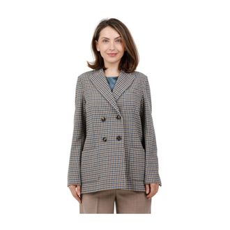 Circolo 1901 Femme, Vestes, Multicolore, Taille: 44 FR Giacca doppio petto in lana e cashmere