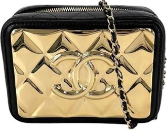 Chanel Sac Vanity Vintage Pre-owned - Femme - Pre-owned - Noir - Taille: ONE Size