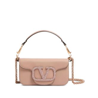 Valentino Garavani Loc&ograve; Small Shoulder Bag With Jewel Logo